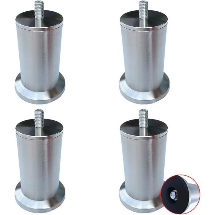 Pieds de Meubles en Acier Inoxydable,Pieds de Canapé,Tige Filetée M10 ...