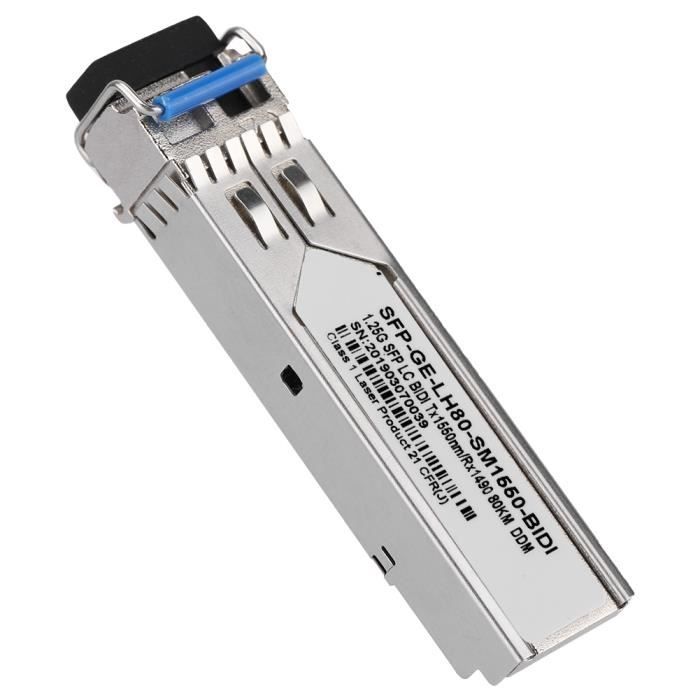 Émetteur-récepteur Monomode Gigabit SFP LC, Module Optique D'émetteur-récepteur Monomode à Fibre ...