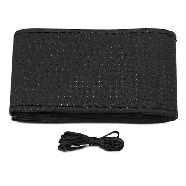 Couverture de volant,Black--Couvre-volant En Cuir Tressé De 38cm, Pour ...