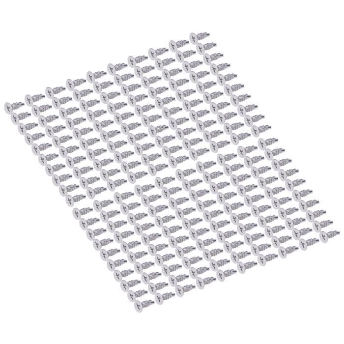 Zerone vis autoperceuse plate cruciforme 200 vis autoperceuses 16 mm 410 vis à tête fraisée en ...