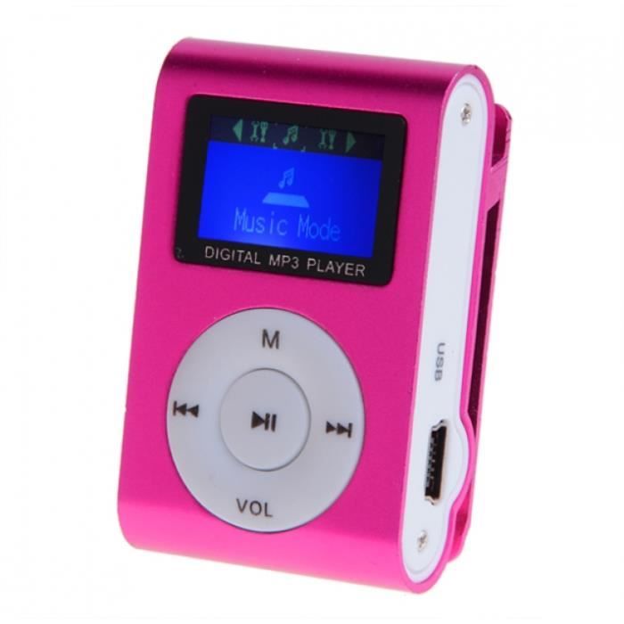 Mini Mp3 Player avec écran LCD + Micro / TF Slot Mini SD Card ...