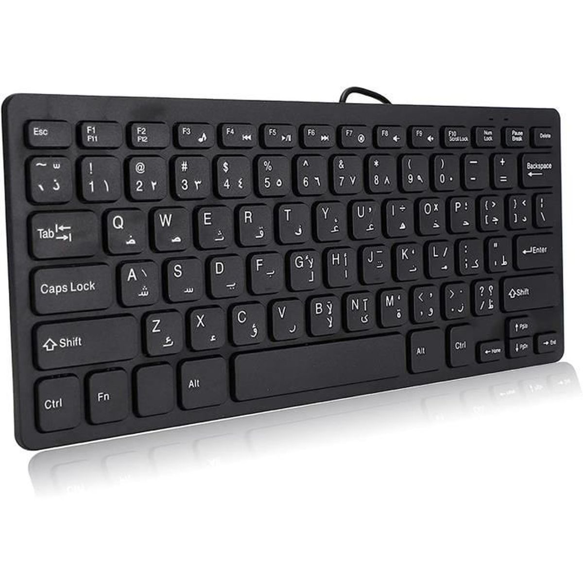 Clavier Arabe, Ordinateur de Bureau Portable Ultra-Mince 78 Touches ...