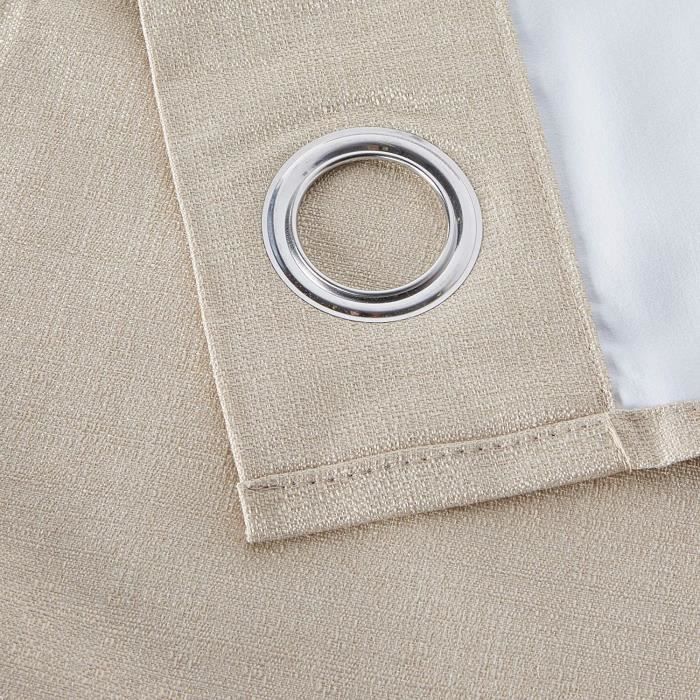 Deconovo oeillets rideaux thermiques rideau occultant opaque rideaux ...