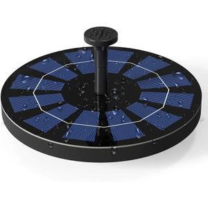Pompe fontaine solaire avec batterie intégrée - Cdiscount