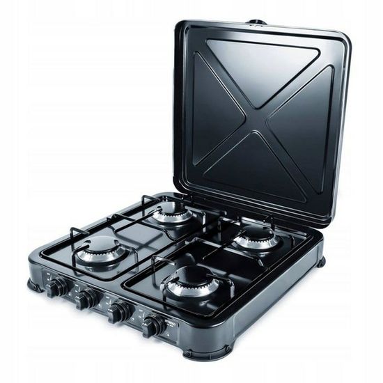 Table de cuisson - PROMIS - kg400 - 4 brûleurs - Noir - Acier ...