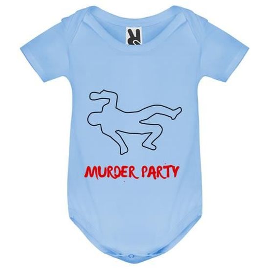 Body bébé - Bébé Garçon - Bleu - MURDER PARTY HUMOUR Bleu - Cdiscount ...