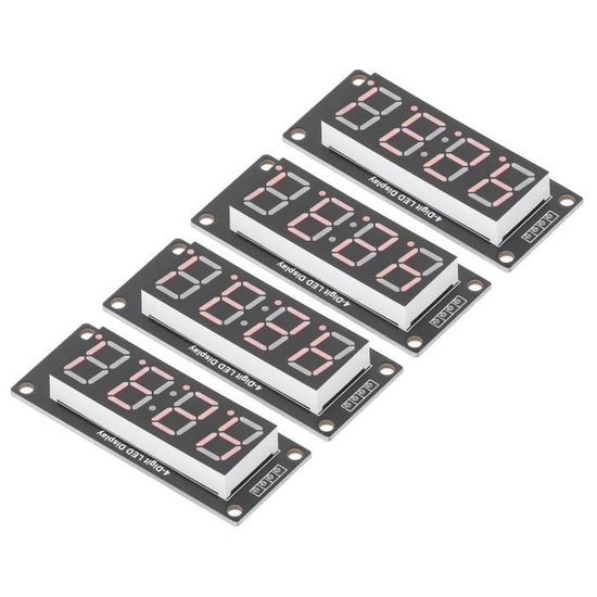 Sonew tube à 4 chiffres 4 Set 4 Digit Digital Tube LED Display Board 7 Segments Clock Module ...