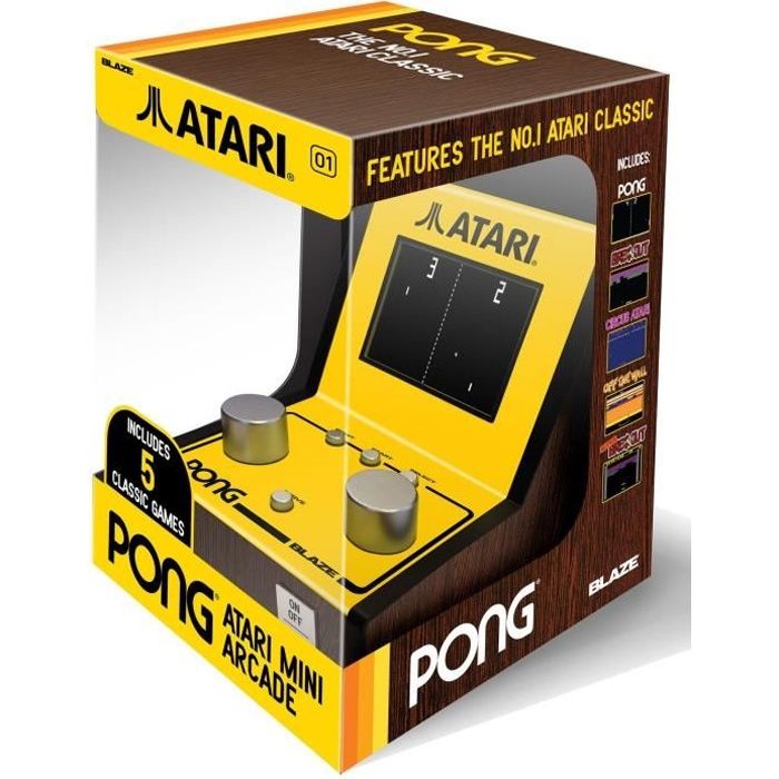 Console Atari Pong - Mini Borne Arcade - 12 Jeux Inclus - Cdiscount ...