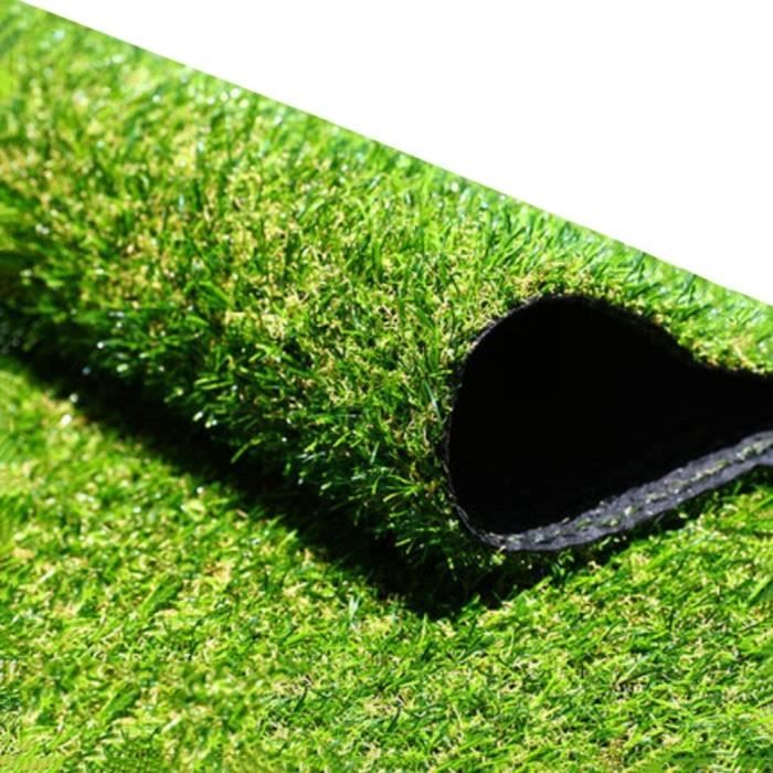 Gazon Artificiel 25 mm empilé Tapis de Gazon synthétique Haut Confortable Doux adapté pour ...