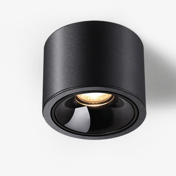 Spots Encastrables Noir Et Blanc Montés En Surface, Spots Encastrables ...