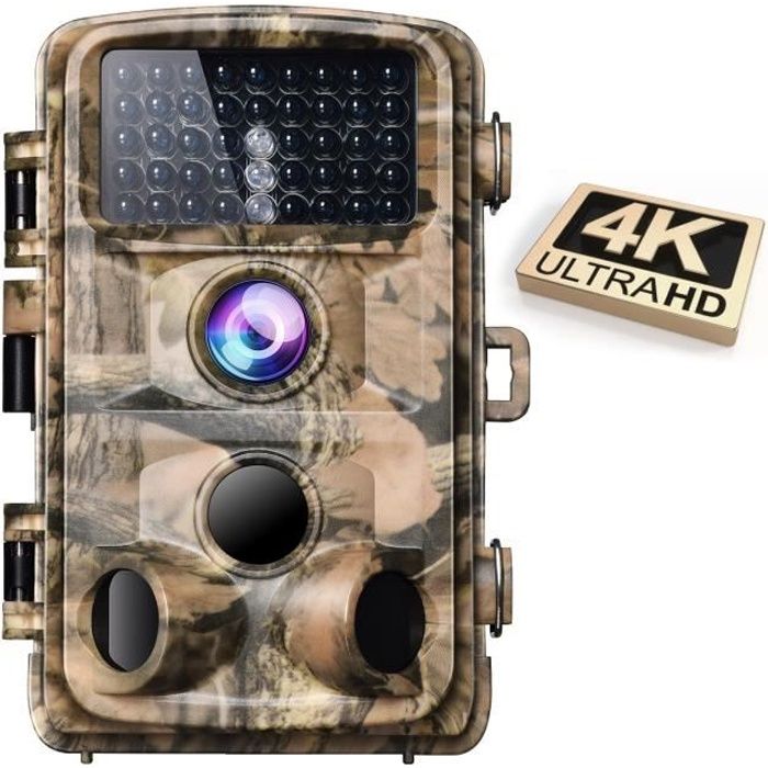 Caméra de chasse,4k 20MP,trail camera avec 3 capteurs,2.4''écran,120 ...