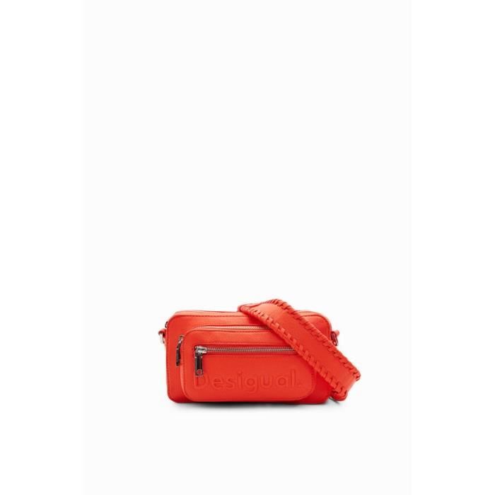 Sac Bandoulière - DESIGUAL - 24SAXP19 - Orange - Polyuréthane - Zippée ...