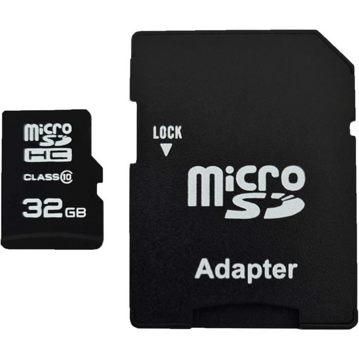 Carte Mémoire Micro Sd Sdhc Avec Adaptateur Classe 10 Compatible Avec Leica M10-R Sl2 Q2 32 Go ...