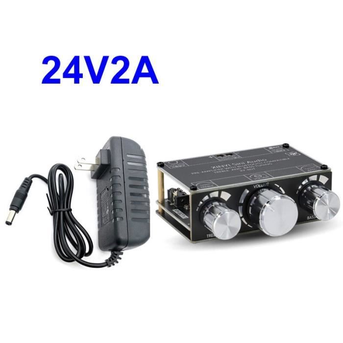 AMPLIFICATEUR HIFI,Preamp 24v2a Préamplificateur de tonalité Audio HiFi ...
