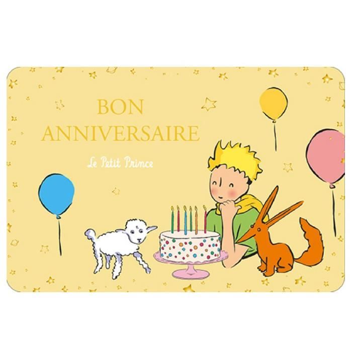 Carte postale - KIUB - Le Petit Prince - Bon Anniversaire - 15x10cm ...