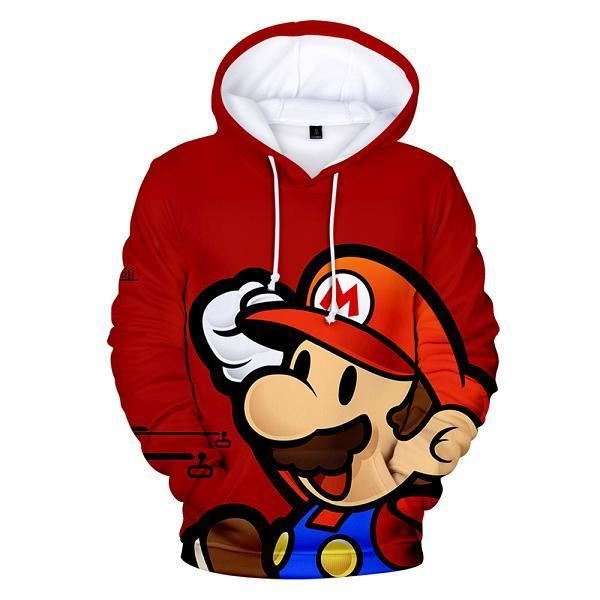 Nouveau classique dessin animé Mario Bros 3D impression veste hommes ...