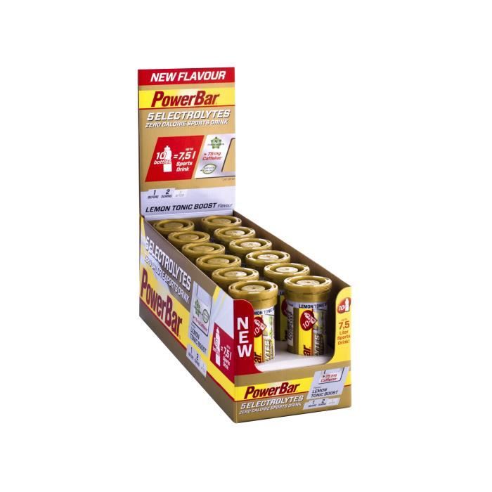 POWERBAR Boisson sport 5 Electrolytes - Zéro calorie - Citron tonique ...