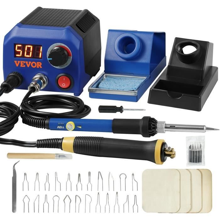 Kit De Pyrogravure Sur Bois 250~700°C Réglable Pyrograveur Affichage ...