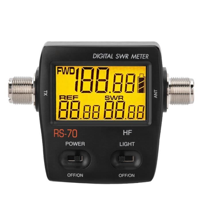 Tbest Standing Wave Ratio Meters, 1.6-60 Mhz SWR Meter for Dual Way ...