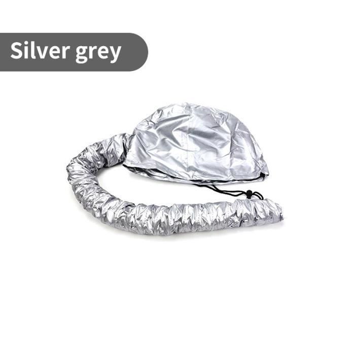 Silver -Bonnet de séchage de cheveux doux et Portable, Bonnet à capuche ...