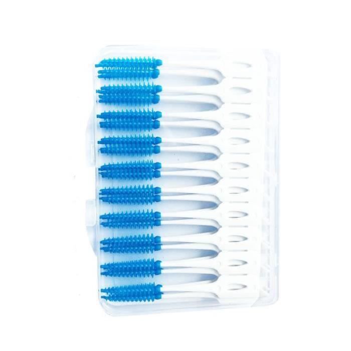 FL10701-40Pcs Pinceau interdentaire gingival Brosse à dents Floss ...