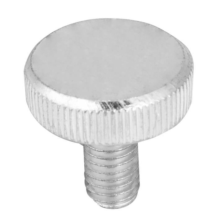 Zerone vis à tête moletée 10 pièces M8 en acier au carbone plaqué zinc ...