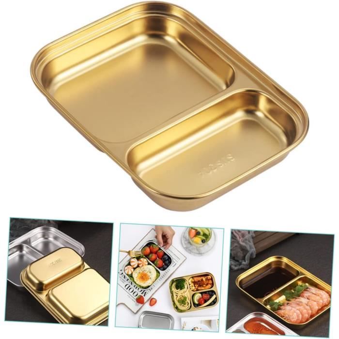 5 Pièces Boîte À Lunch À Compartiments Assiette De Portion Diététique ...