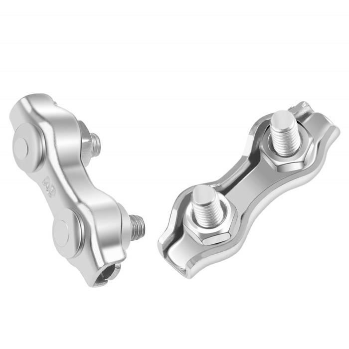 M2 Pince De Câble 18 Pcs Double Serre Câbles Inox En Acier Inoxydable ...