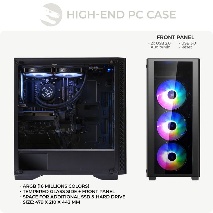 Sedatech PC Gamer Advanced Watercooling Compact • Intel i7-14700KF • RX 7800 XT • 32Go DDR5 ...