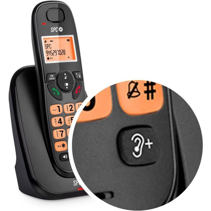 Téléphone fixe sans fil - VETOBIOL - SPC Kairo - Touches et écran ...