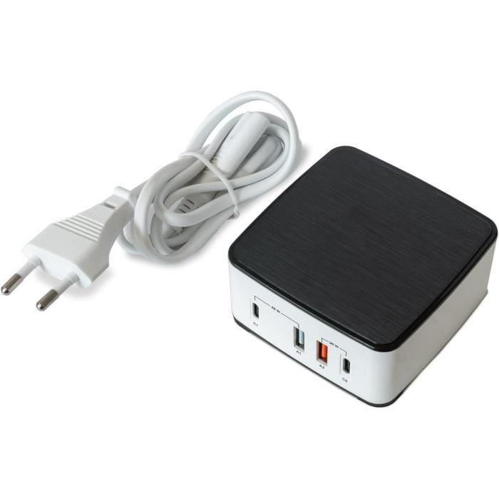 Nlg00165 Chargeur Usb Multiple, 4 Ports, Station De Charge 65 W, Usb-C ... Nlg00165 Chargeur Usb Multiple, 4 Ports, Station De Charge 65 W, Usb-C ...