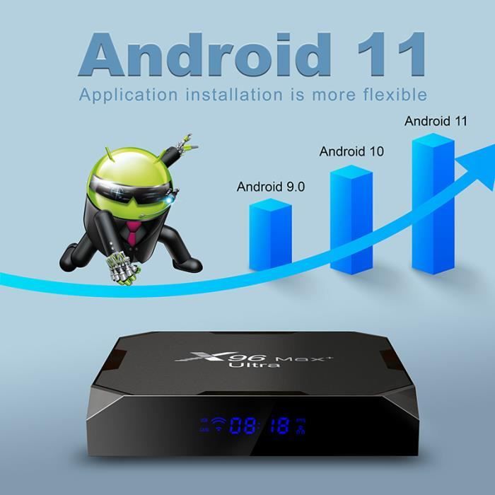 TV Box Android 11 - PRUMYA - X96 Max Plus Ultra - 8K - 4GB RAM - 64GB Stockage - Cdiscount TV ...