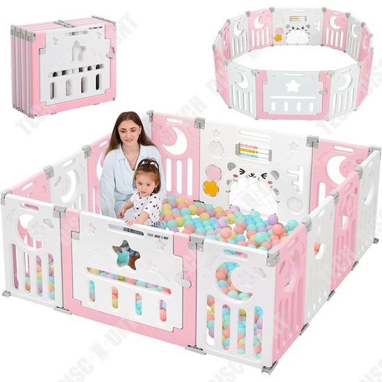 Parc Bébé - TECH DISCOUNT - Modulable Pliable 150x150CM - Plastique ...