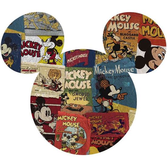 Komar Papier Peint numérique Photo sur Intissé Disney BD Mickey Forme ...