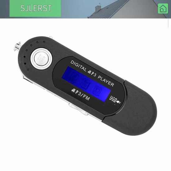 Sjlerst Lecteur de Musique MP3 USB Portable avec Écran LCD Radio FM Carte Mémoire - Cdiscount TV ...