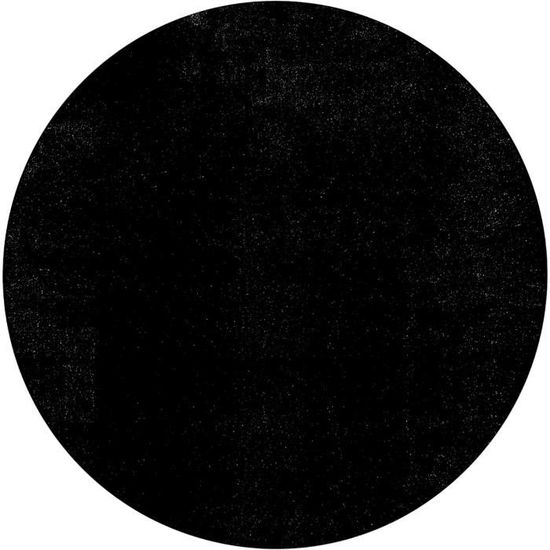 Mia´S Teppiche Olivia Tapis Salon, Courte Pile, 200 Cm Rond, Noir[p7633 ...