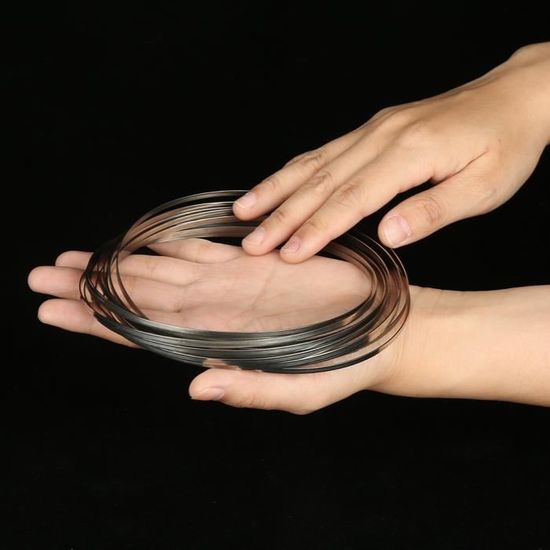 Atyhao anneau magique Bracelet magique créatif anneau en acier inoxydable jeu interactif Stress ...
