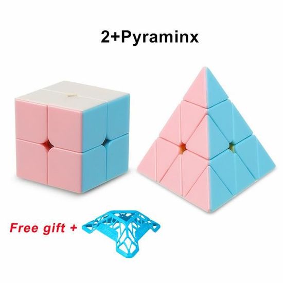 CASSE-TETE,2x2 Pyraminx--Cube magique série Macarons 2x2 3x3 4x4 5x5 ...