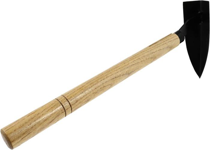 Houe de jardin en acier inoxydable avec manche en bois, faucille de ...