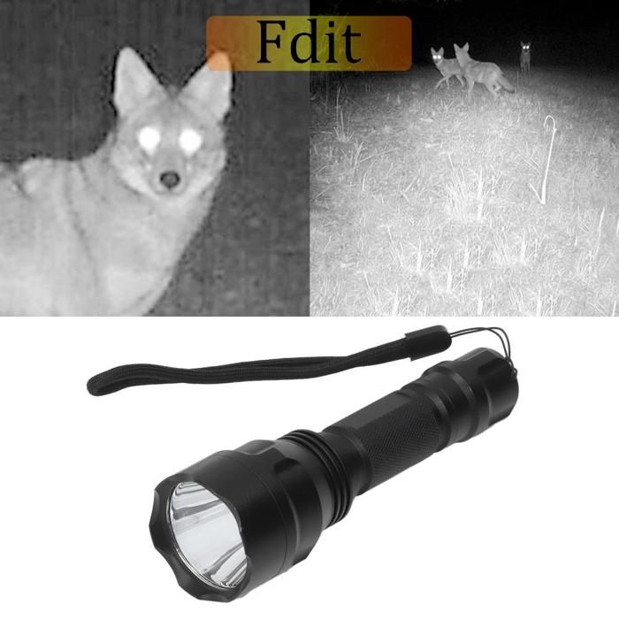 Fdit Lampe Torche Infrarouge Vision Nocturne 850nm Aluminium Chasse ...