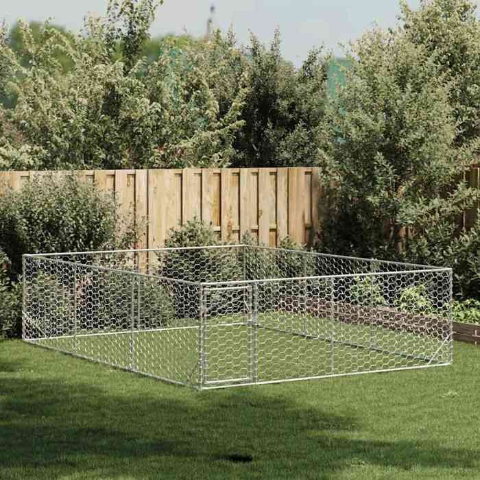 ANIMAL® Moderne Niche d'extérieur pour chien avec porte, 3 x 4 x 1 m ...
