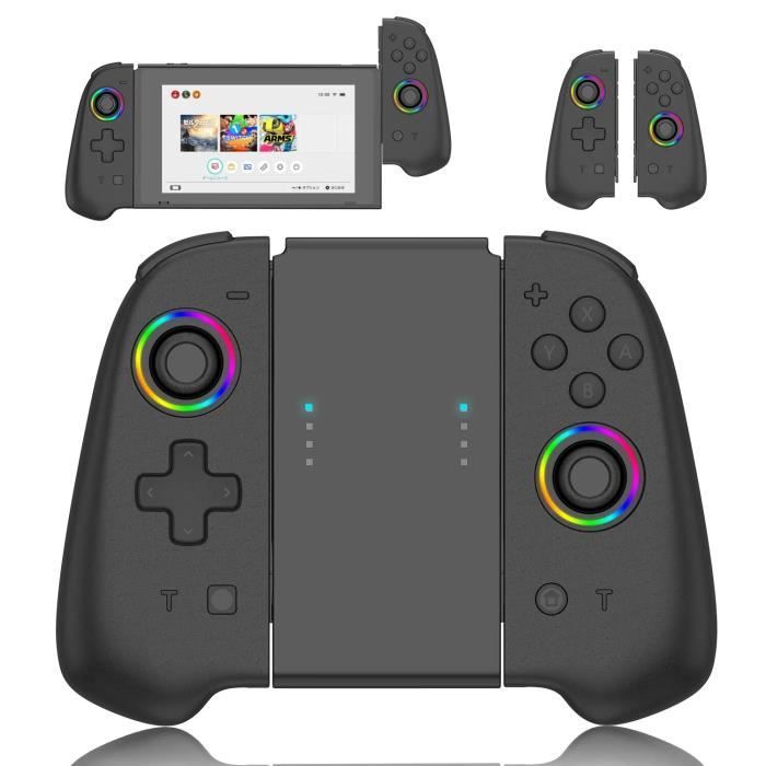 Manette de jeu - AIHONTAI - YS14 - Sans fil Bluetooth - Lumières LED ...