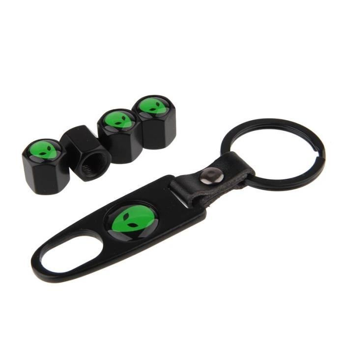 Noir - 1 Set ET Alien Logo Car Tyre Valve Stem Caps Air Dust Covers ...