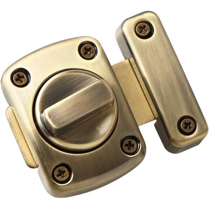 Loquet Rotatif De Porte en Bronze - Verrouillage avec 6 Boulons - Style ...