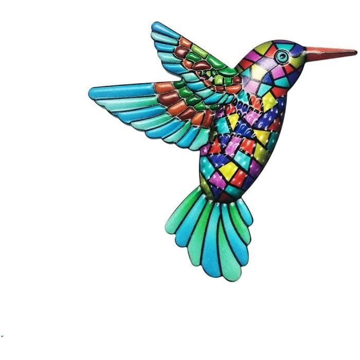 Colibri en Métal Décoration Murale Colibri en Fer Art Décoratif ...
