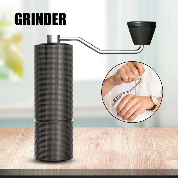 Moulin à café manuel moulins à grains de café réglables en acier ...