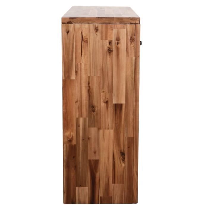 Table console Bois d'acacia massif 86 x 30 x 75 cm - Cdiscount Maison