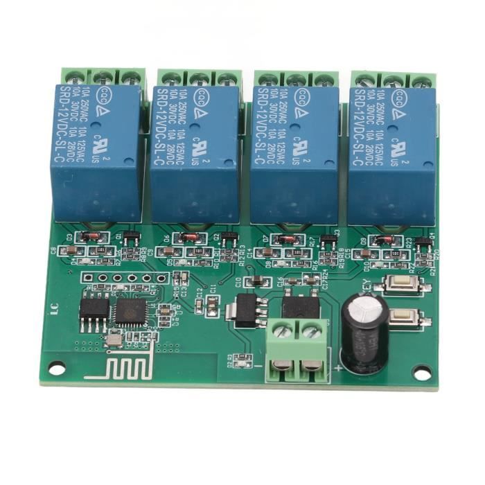 Module De Relais 4 Canaux Module De Relais À 4 Canaux, Puce Esp8266 ...
