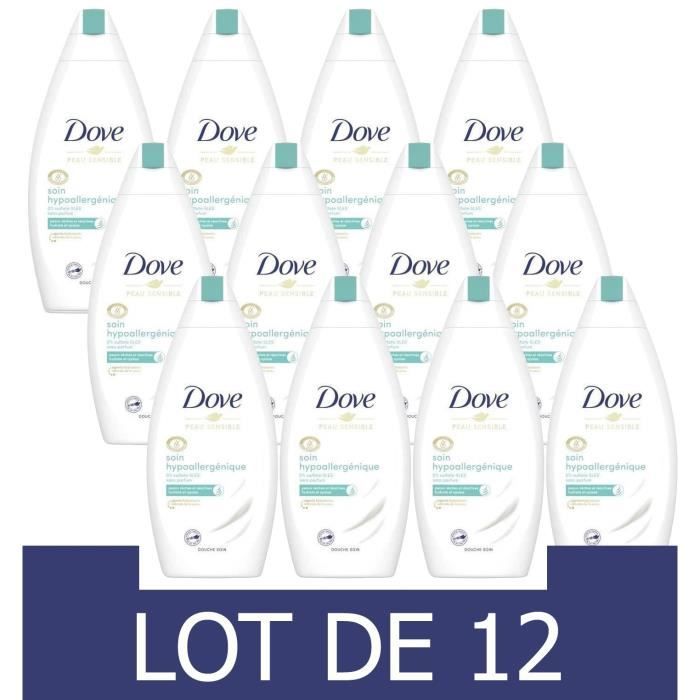 Lot de 12 x 400 ml - DOVE Gel Douche Soin Hypoallergénique - Cdiscount ...