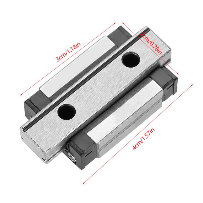 EJ.life bloc de rail linéaire 1pc LML9B Rail de guidage linéaire ...